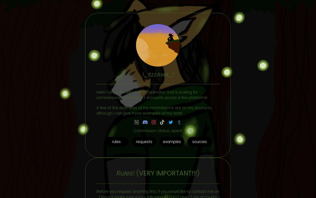 My first carrd commission sheet!!!!